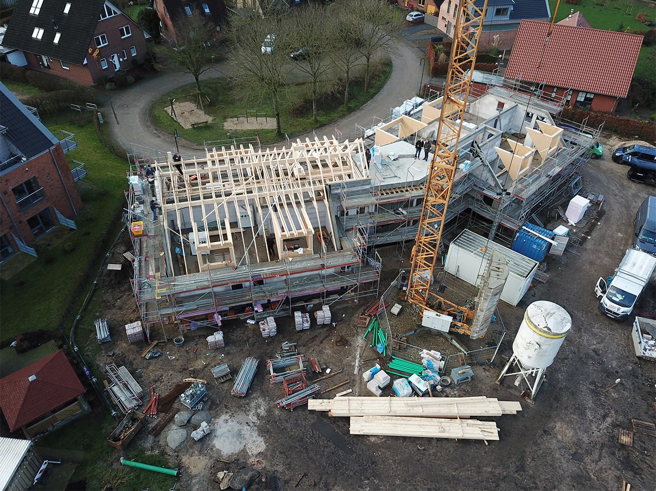 Neumünster - Einfeld - Altenbetreutes Wohnen - Zimmerei Elwardt